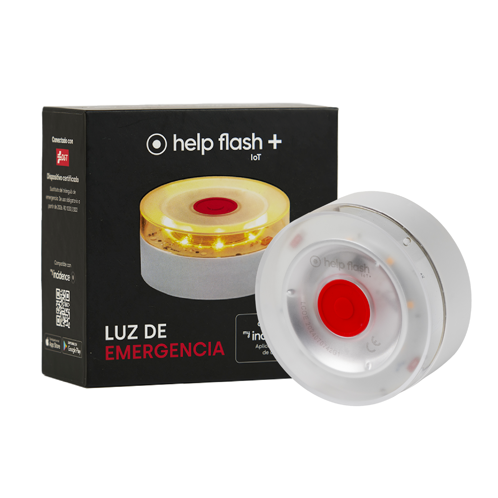 Help Flash IoT+ Beacon | Connected and Certified by the DGT | Netun